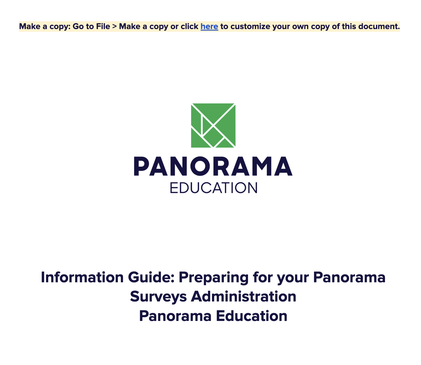Survey Coordinator Toolkit – Panorama Education